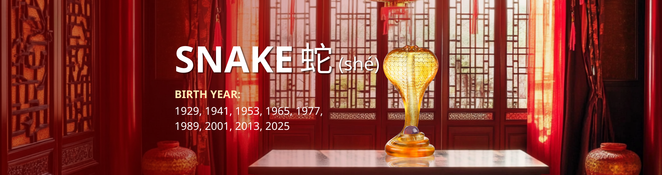 Year of the Snake: Elegant LIULI Crystal Art Collection