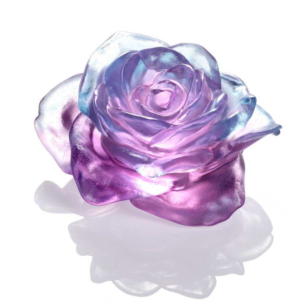 Amorous World Fine Crystal Rose Flower | LIULI – LIULI Crystal Art