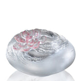 A Fresh and Wonderful Blessing: Peach Blossom Flower Blessing – LIULI Crystal Art