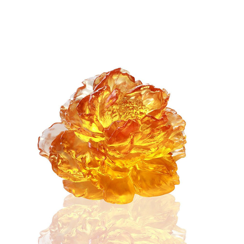 Crystal Flower, Peony, Prosperous Heart, Prosperous World (Light Amber ...